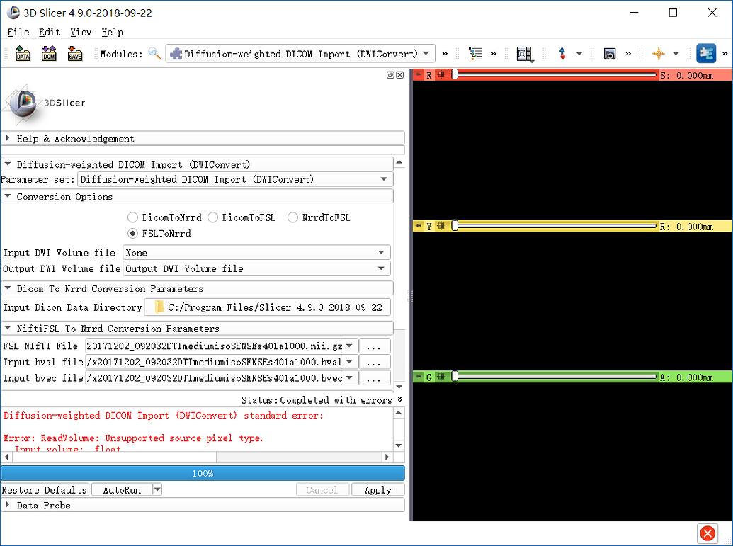 应用 Dcm2niigui转换DTI数据用于3DSlicer方法 - 软件数据 - 3DSlicer中文论坛